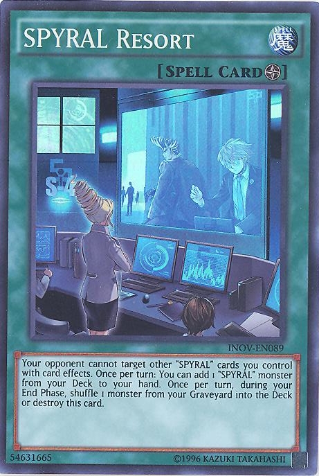 Yu-Gi-Oh Card - INOV-EN089 - SPYRAL RESORT (super rare holo ...