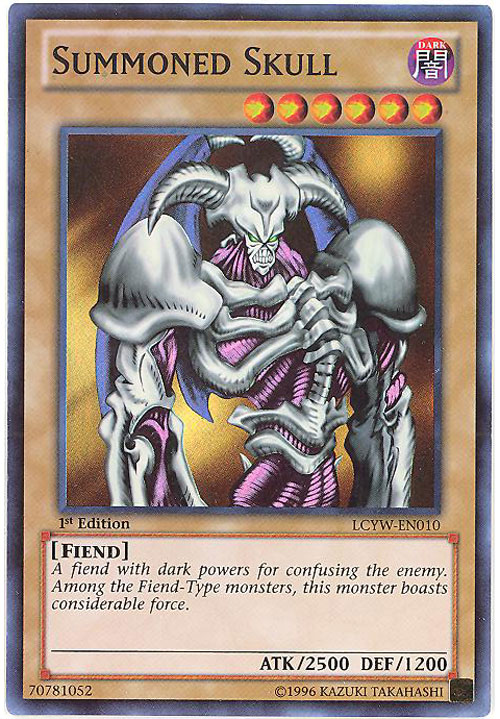 Yu-Gi-Oh Card - LCYW-EN010 - SUMMONED SKULL (super rare holo ...