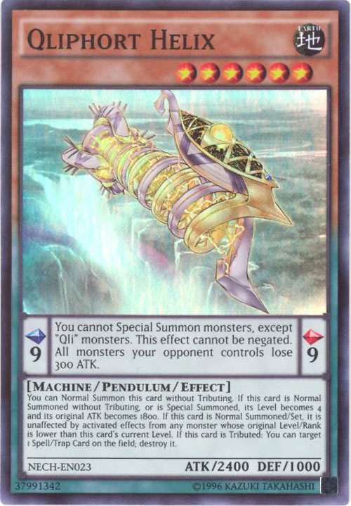 Yu-Gi-Oh Card - NECH-EN023 - QLIPHORT HELIX (super rare holo): BBToyStore.com - Toys, Plush ...