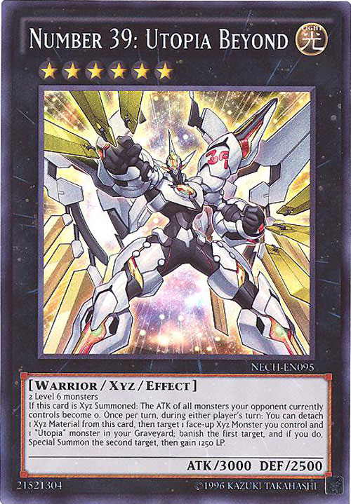 Yu-Gi-Oh Card - NECH-EN095 - NUMBER 39: UTOPIA BEYOND (super rare holo): BBToyStore.com - Toys ...