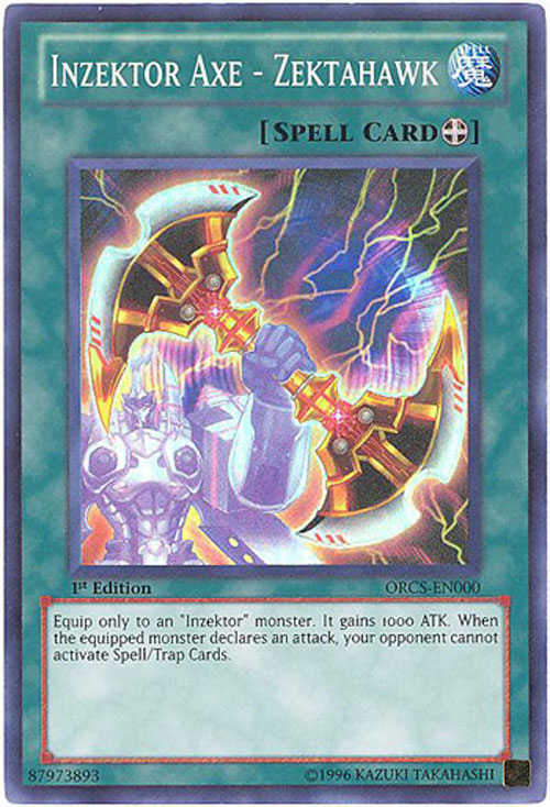 Yu-Gi-Oh Card - ORCS-EN000 - INZEKTOR AXE - ZEKTAHAWK (super rare holo): BBToyStore.com - Toys ...