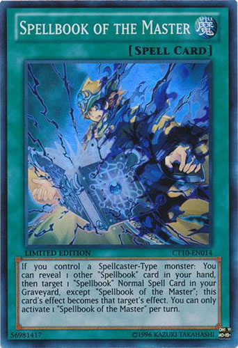 Yu-Gi-Oh Card - CT10-EN014 - SPELLBOOK OF THE MASTER (super rare holo ...
