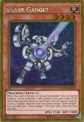Yu-Gi-Oh Card - MVP1-ENG17 - SILVER GADGET (gold rare holo): BBToyStore ...