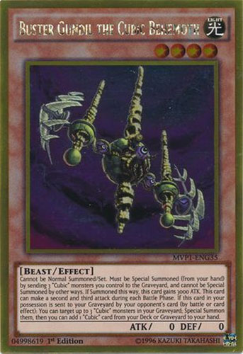 Yu-Gi-Oh Card - MVP1-ENG35 - BUSTER GUNDIL THE CUBIC BEHEMOTH (gold ...