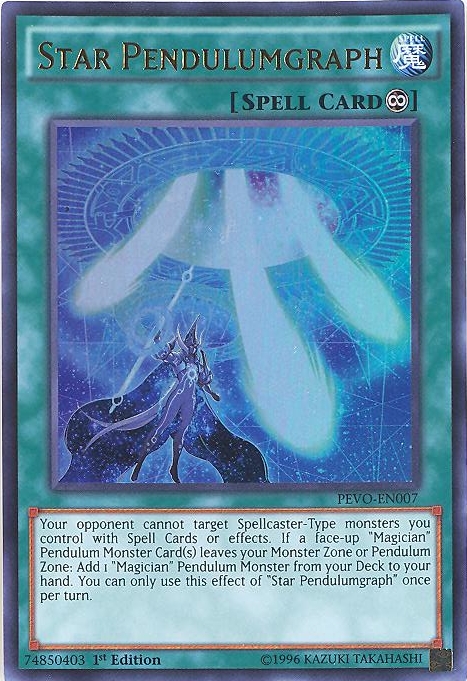Yu-Gi-Oh Card - PEVO-EN007 - STAR PENDULUMGRAPH (ultra rare holo): BBToyStore.com - Toys, Plush ...