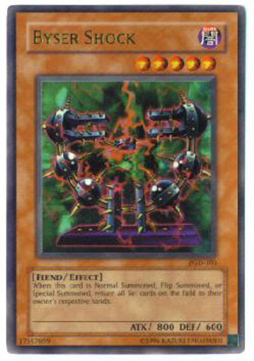 Yu-Gi-Oh Card - PGD1-03 - BYSER SHOCK (ultra rare holo): BBToyStore.com ...