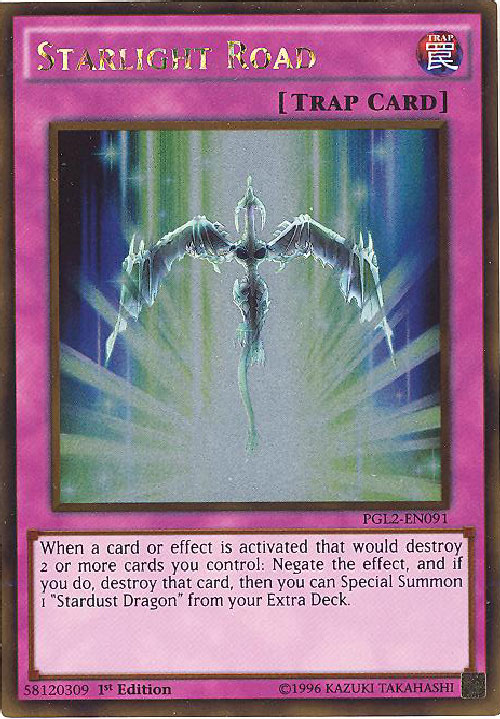 Yu-Gi-Oh Card - PGL2-EN091 - STARLIGHT ROAD (gold rare holo ...