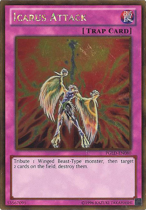 Yu-Gi-Oh Card - PGLD-EN080 - ICARUS ATTACK (gold rare holo): BBToyStore ...