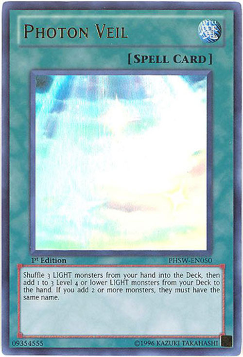 Yu-Gi-Oh Card - PHSW-EN050 - PHOTON VEIL (ultra rare holo): BBToyStore ...