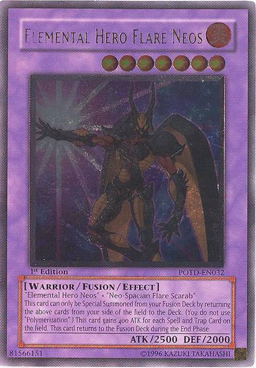 Yu-Gi-Oh Card - POTD-EN032 - ELEMENTAL HERO FLARE NEOS (ultimate rare holo): BBToyStore.com ...