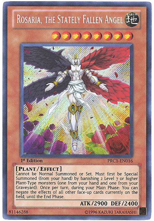Yu-Gi-Oh Card - PRC1-EN016 - ROSARIA, THE STATELY FALLEN ANGEL (secret ...