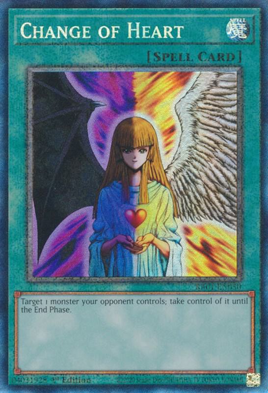 Yu-Gi-Oh Card - RA01-EN050 - CHANGE OF HEART (prismatic collectors rare ...