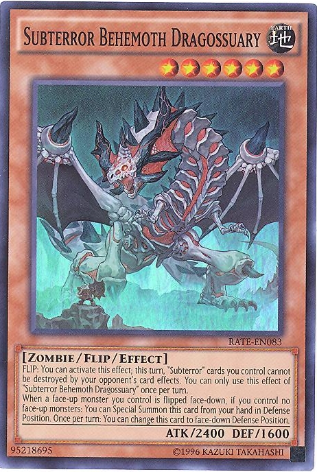 Yu-Gi-Oh Card - RATE-EN083 - SUBTERROR BEHEMOTH DRAGOSSUARY (super rare ...