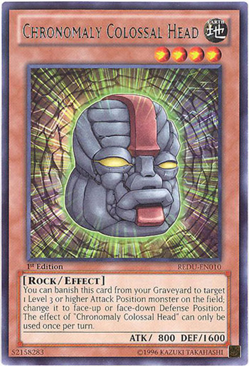 Yu-Gi-Oh Card - REDU-EN010 - CHRONOMALY COLOSSAL HEAD (rare ...