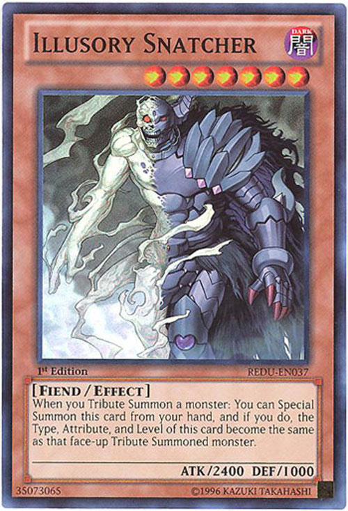 Yu-Gi-Oh Card - REDU-EN037 - ILLUSORY SNATCHER (super rare holo ...