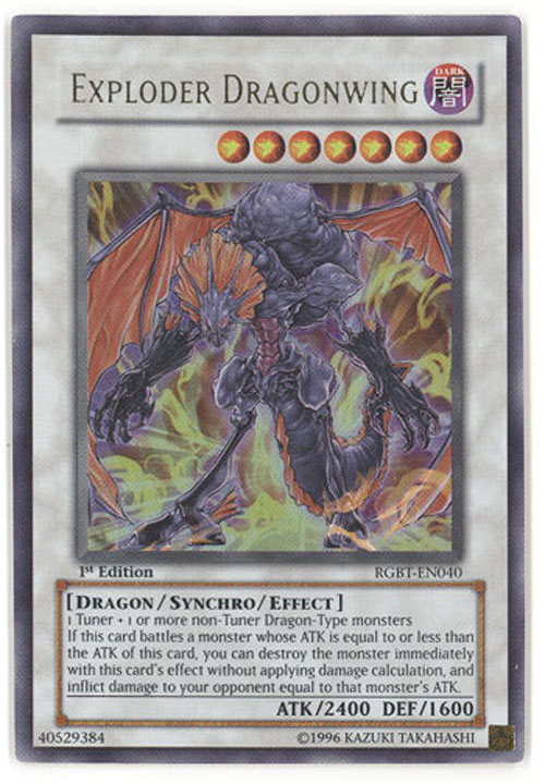 Yu-Gi-Oh Card - RGBT-EN040 - EXPLODER DRAGONWING (ultra rare holo ...