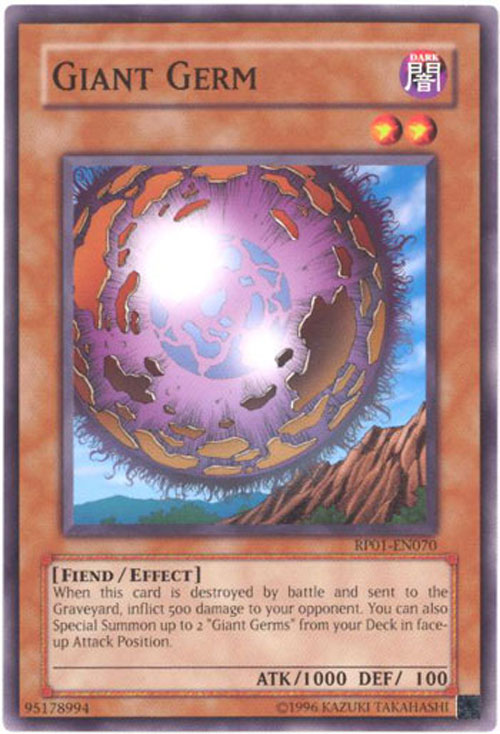 Yu-Gi-Oh Card - RP01-EN070 - GIANT GERM (common): BBToyStore.com - Toys ...