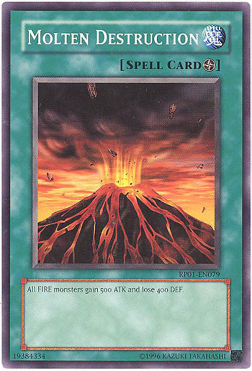 Yu-Gi-Oh Card - RP01-EN079 - MOLTEN DESTRUCTION (common): BBToyStore ...