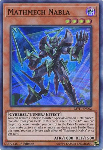 Yu-Gi-Oh Card - MYFI-EN002 - MATHMECH NABLA (super rare holo ...