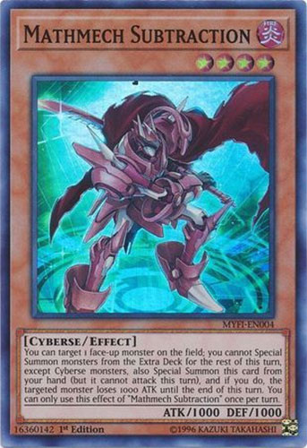 Yu-Gi-Oh Card - MYFI-EN004 - MATHMECH SUBTRACTION (super rare holo ...