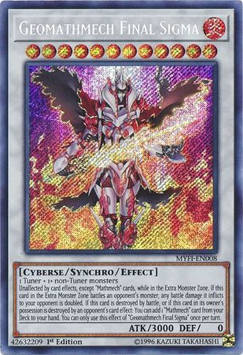 Yu-Gi-Oh Card - MYFI-EN008 - GEOMATHMECH FINAL SIGMA (secret rare holo ...