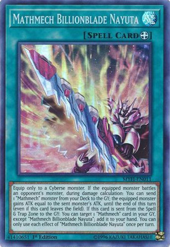 Yu-Gi-Oh Card - MYFI-EN011 - MATHMECH BILLIONBLADE NAYUTA (super rare ...