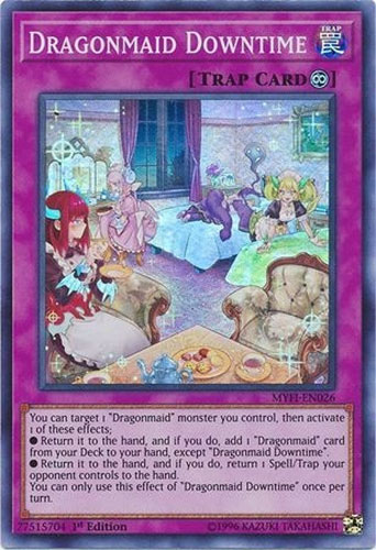 Yu-Gi-Oh Card - MYFI-EN026 - DRAGONMAID DOWNTIME (super rare holo ...
