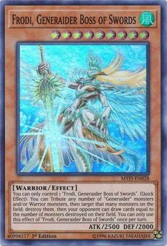 Yu-Gi-Oh Card - MYFI-EN028 - FRODI, GENERAIDER BOSS OF SWORDS (super ...
