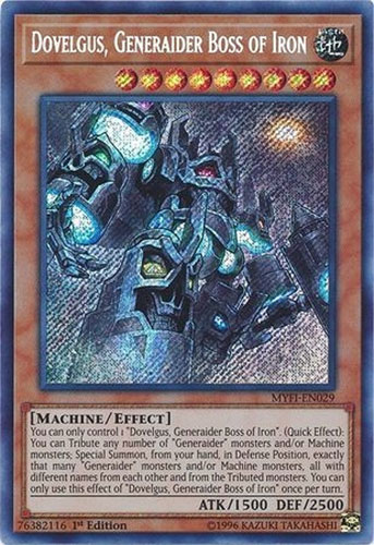 Yu-Gi-Oh Card - MYFI-EN029 - DOVELGUS, GENERAIDER BOSS OF IRON (secret ...