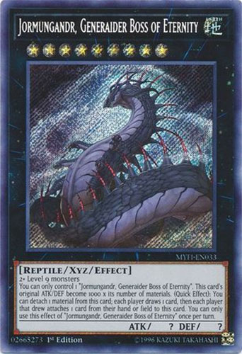 Yu-Gi-Oh Card - MYFI-EN033 - JORMUNGANDR, GENERAIDER BOSS OF ETERNITY ...