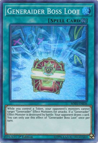 Yu-Gi-Oh Card - MYFI-EN036 - GENERAIDER BOSS LOOT (super rare holo ...
