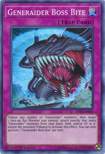 Yu-Gi-Oh Card - MYFI-EN039 - GENERAIDER BOSS BITE (super rare holo ...