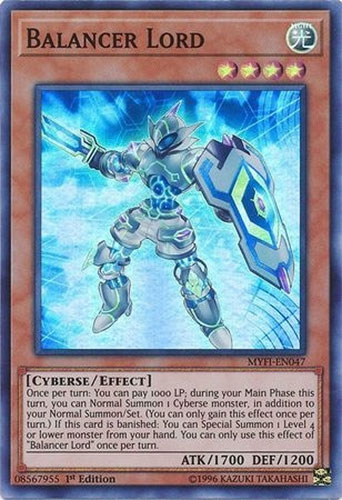 Yu-Gi-Oh Card - MYFI-EN047 - BALANCER LORD (super rare holo ...