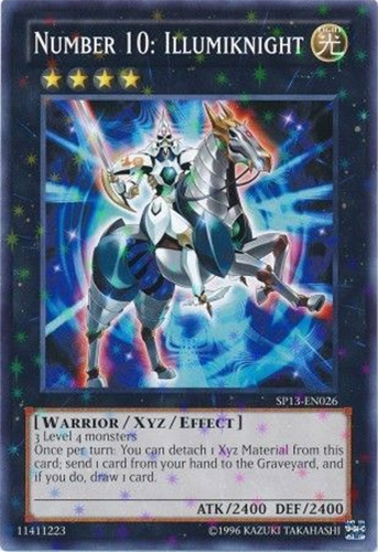 Yu-Gi-Oh Card - SP13-EN026 - NUMBER 10: ILLUMIKNIGHT (starfoil rare ...