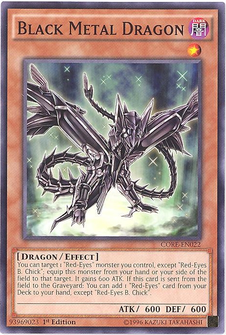 Yu-Gi-Oh Card - CORE-EN022 - BLACK METAL DRAGON (common): BBToyStore.com - Toys, Plush, Trading ...