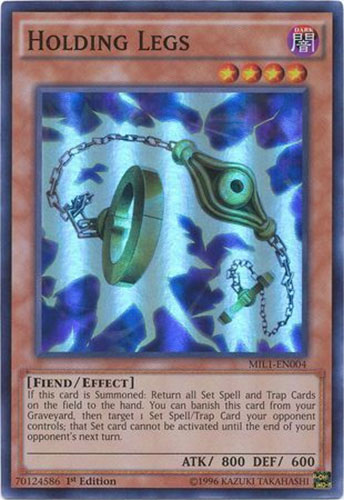 Yu-Gi-Oh Card - MIL1-EN004 - HOLDING LEGS (super rare holo): BBToyStore ...