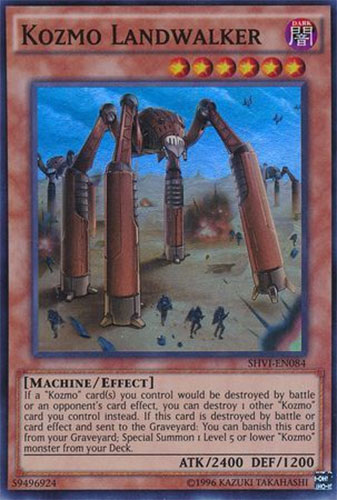Yu-Gi-Oh Card - SHVI-EN084 - KOZMO LANDWALKER (super rare holo ...