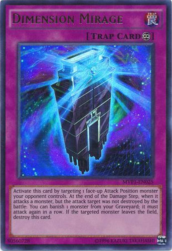 Yu-Gi-Oh Card - MVP1-EN025 - DIMENSION MIRAGE (ultra rare holo ...