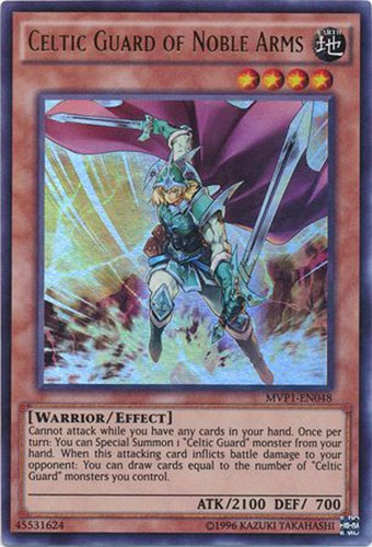 Yu-Gi-Oh Card - MVP1-EN048 - CELTIC GUARD OF NOBLE ARMS (ultra rare ...