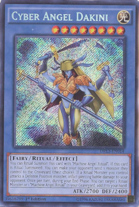 Yu-Gi-Oh Card - DRL3-EN014 - CYBER ANGEL DAKINI (secret rare holo): BBToyStore.com - Toys, Plush ...