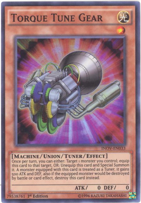 Yu-Gi-Oh Card - INOV-EN033 - TORQUE TUNE GEAR (super rare holo ...