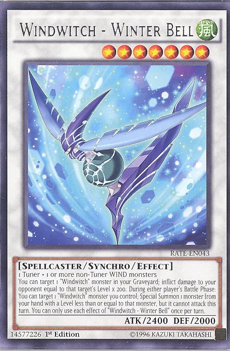 Yu-Gi-Oh Card - RATE-EN043 - WINDWITCH - WINTER BELL (rare): BBToyStore ...