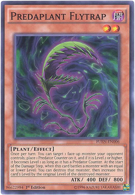 Yu-Gi-Oh Card - FUEN-EN006 - PREDAPLANT FLYTRAP (super rare holo): BBToyStore.com - Toys, Plush ...