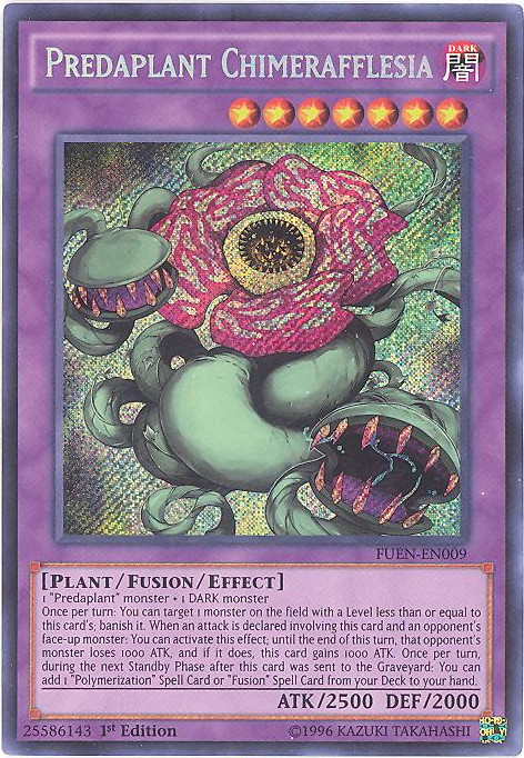 Yu-Gi-Oh Card - FUEN-EN009 - PREDAPLANT CHIMERAFFLESIA (secret rare ...