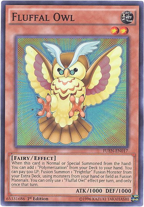 Yu-Gi-Oh Card - FUEN-EN017 - FLUFFAL OWL (super rare holo): BBToyStore ...
