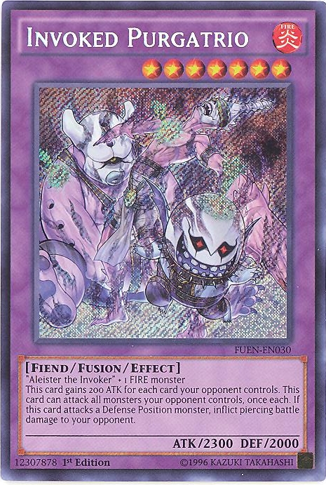 Yu-Gi-Oh Card - FUEN-EN030 - INVOKED PURGATRIO (secret rare holo ...