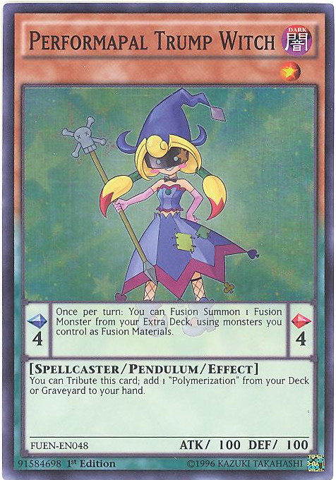 Yu-Gi-Oh Card - FUEN-EN048 - PERFORMAPAL TRUMP WITCH (super rare holo ...