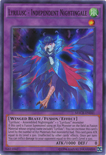 Yu-Gi-Oh Card - MACR-EN041 - LYRILUSC - INDEPENDENT NIGHTINGALE (super ...