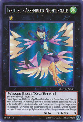 Yu-Gi-Oh Card - MACR-EN043 - LYRILUSC - ASSEMBLED NIGHTINGALE (super rare holo): BBToyStore.com ...