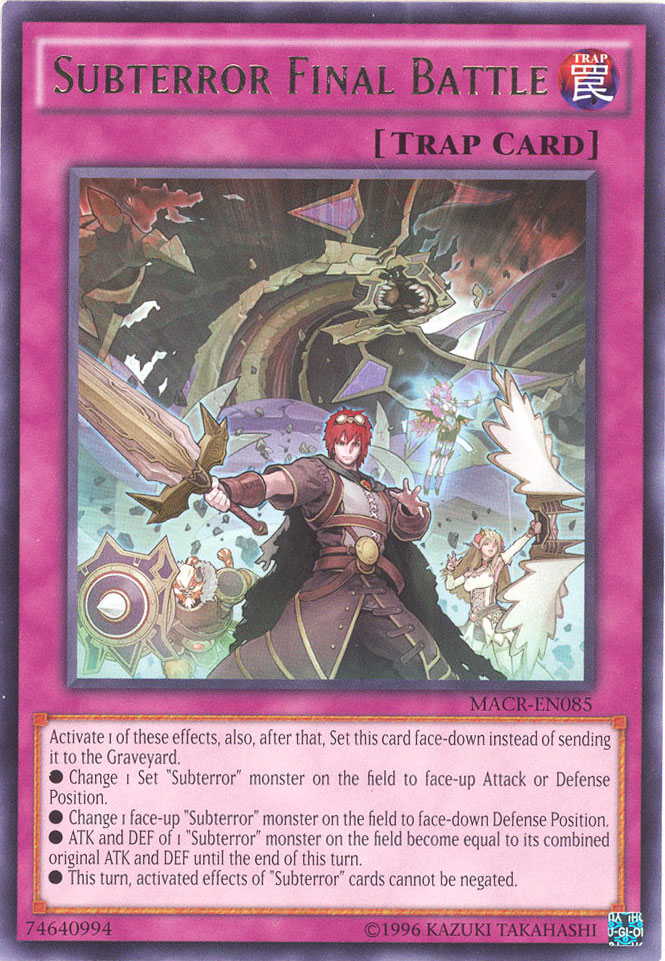 Yu-Gi-Oh Card - MACR-EN085 - SUBTERROR FINAL BATTLE (rare): BBToyStore ...